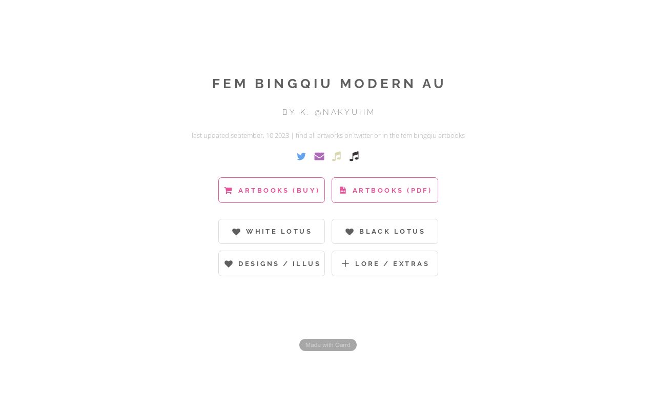 fem bingqiu modern AU
